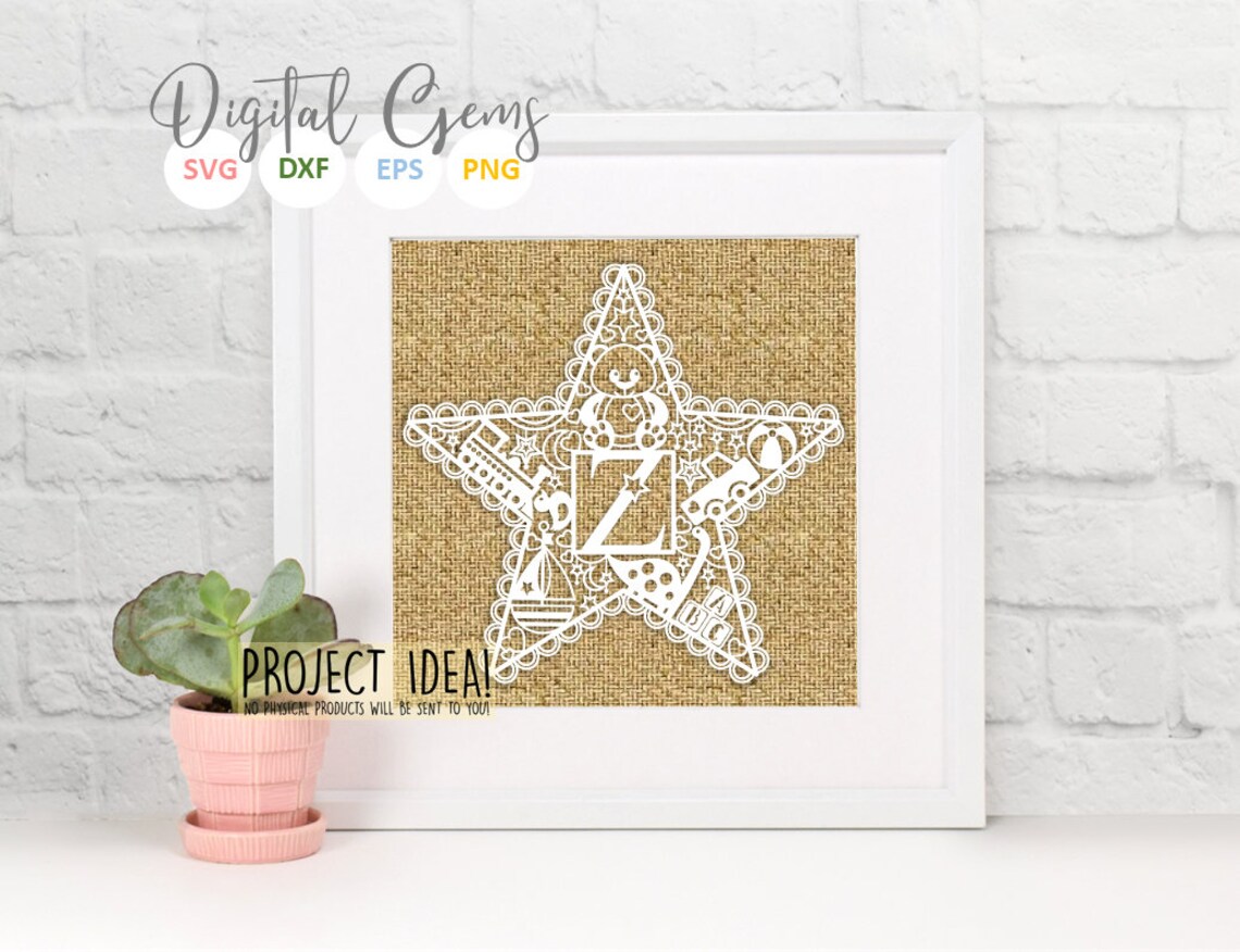 Alphabet, Kids Star Paper Cut Bundle Svg / Dxf / Eps / Png Files and ...