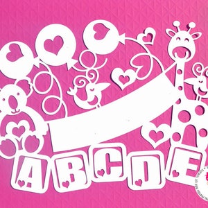 Abc Paper Cut Svg / Dxf / Eps / Files and Pdf / Png Printable Templates ...