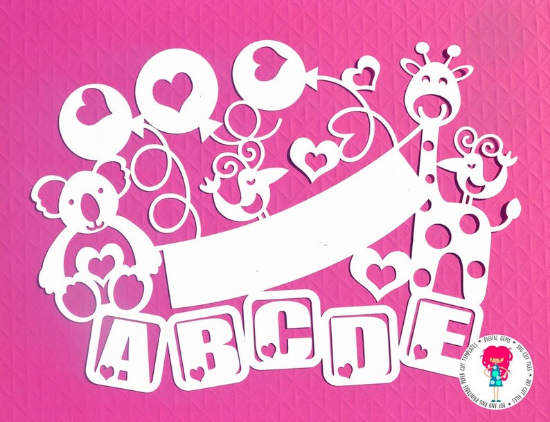 Abc Paper Cut Svg / Dxf / Eps / Files and Pdf / Png Printable Templates ...