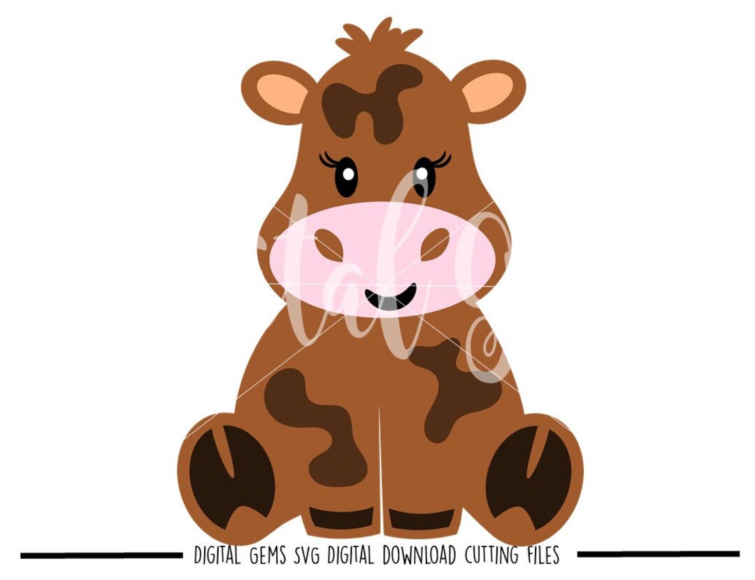 Cow Svg / Dxf / Eps / Png Files. Digital Download. Compatible With ...