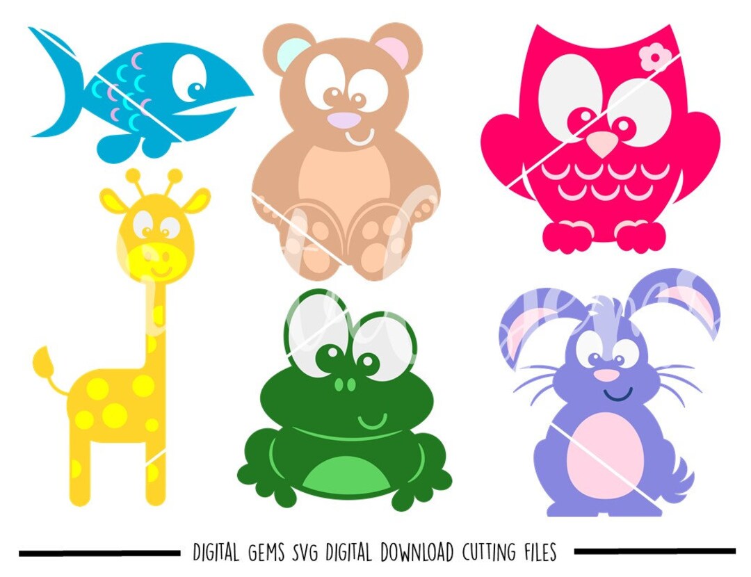 Animals Svg / Dxf / Eps / Png Files. Digital Download. Compatible With ...