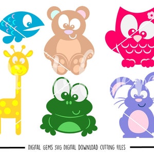 Animals Svg / Dxf / Eps / Png Files. Digital Download. Compatible With ...