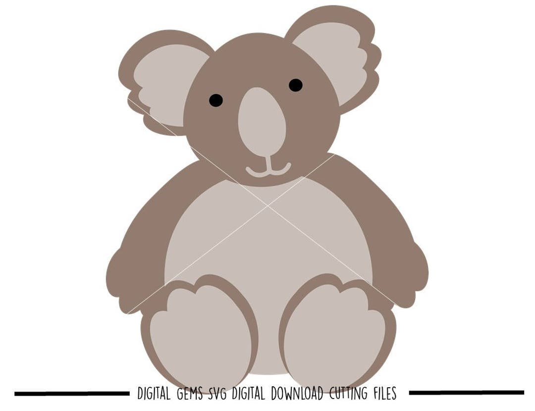 Koala Svg / Dxf / Eps / Png Files. Digital Download. Compatible With ...