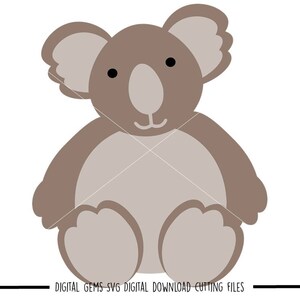 Koala Svg / Dxf / Eps / Png Files. Digital Download. Compatible With ...