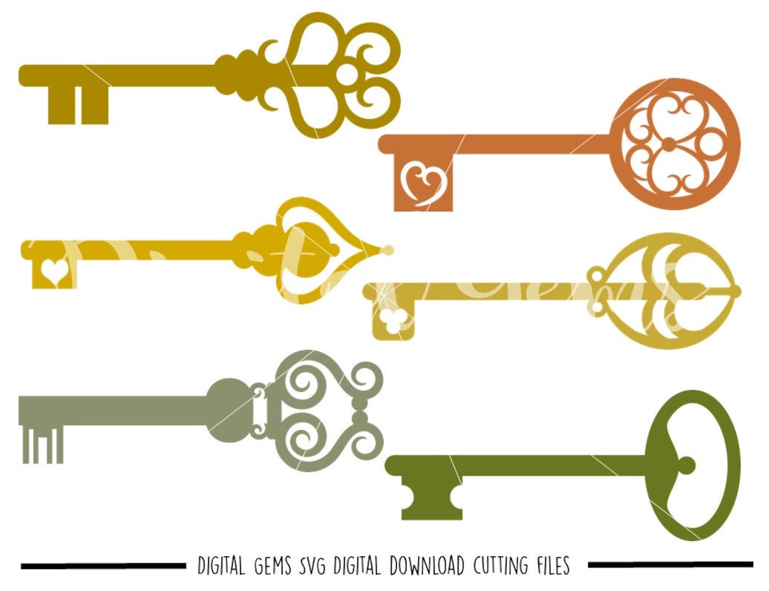 Keys Svg / Dxf / Eps / Png Files. Digital Download. Compatible With ...