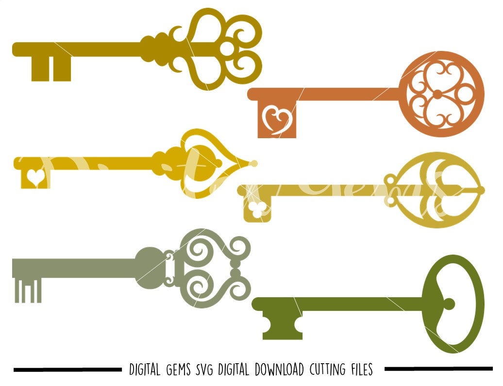 Keys Svg / Dxf / Eps / Png Files. Digital Download. Compatible - Etsy
