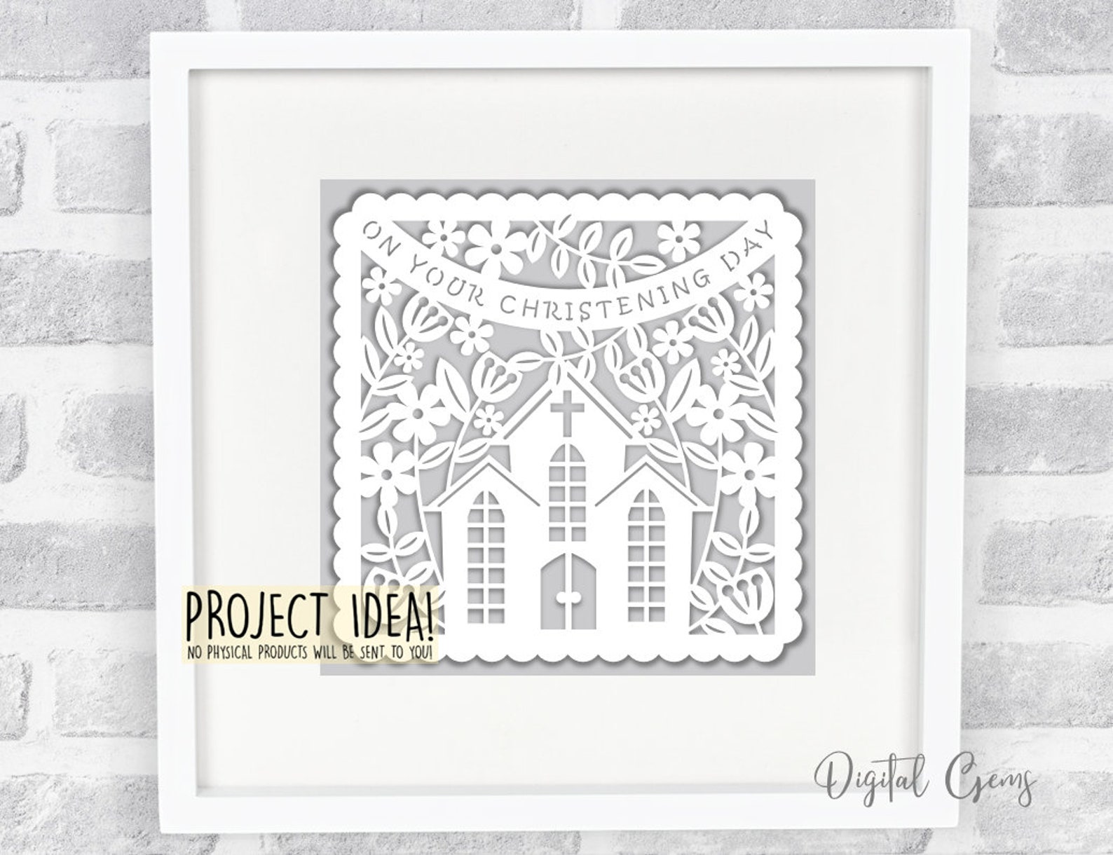 Christening Paper Cut Design. Svg / Dxf / Eps / Png Files and - Etsy UK