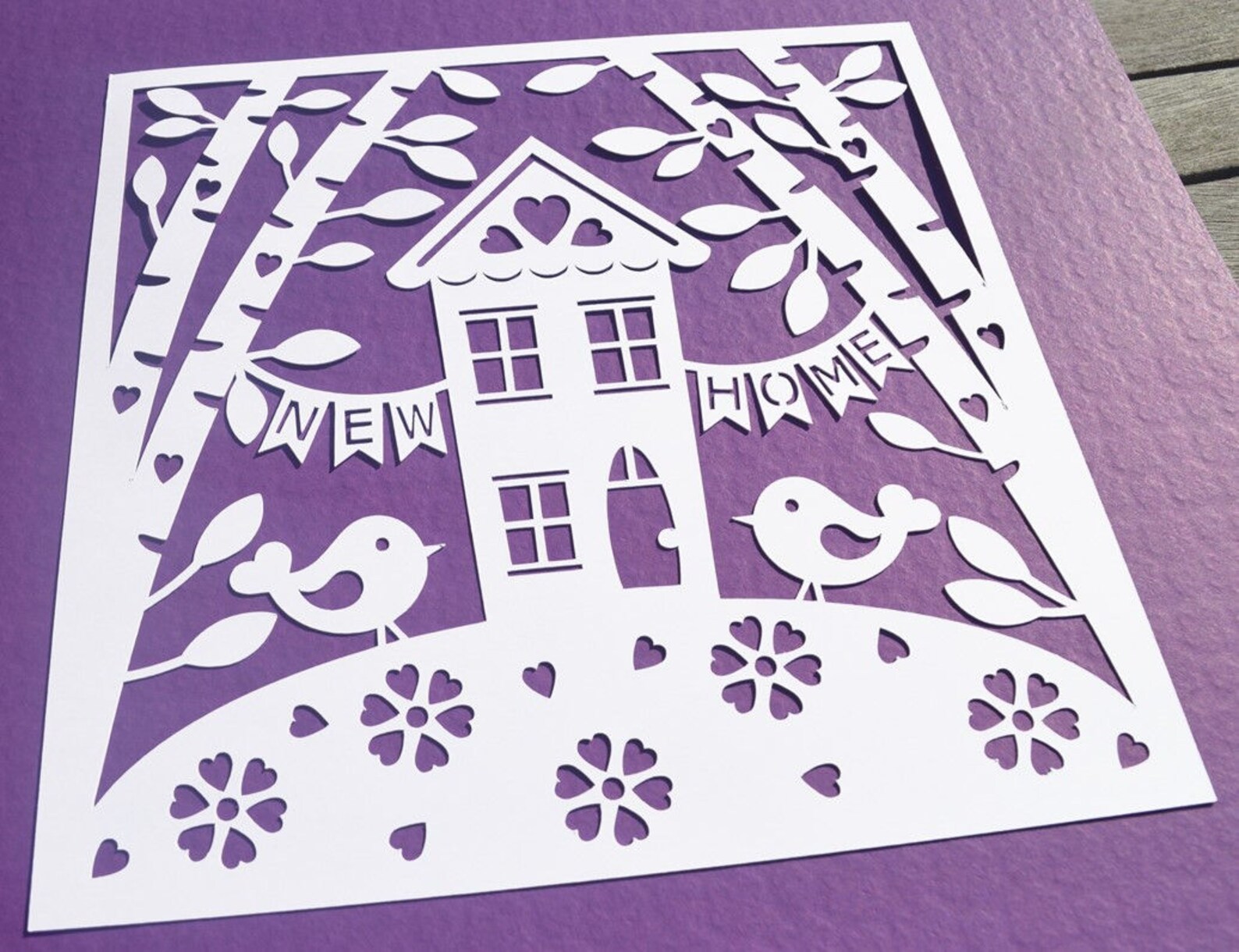 New Home Paper Cut Svg / Dxf / Eps / Files and Pdf / Png - Etsy