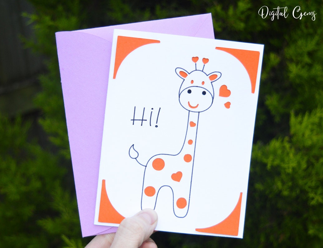Animal Card Designs. Svg / Dxf / Eps Files. Digital Download ...