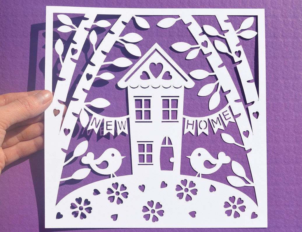 New Home Paper Cut Svg / Dxf / Eps / Files and Pdf / Png - Etsy