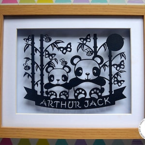 Panda Paper Cut Svg / Dxf / Eps / Files and Pdf / Png Printable ...