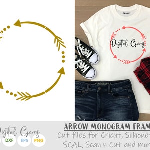 Arrow Round Frame Svg / Dxf / Eps / Png Files. Download. Compatible ...