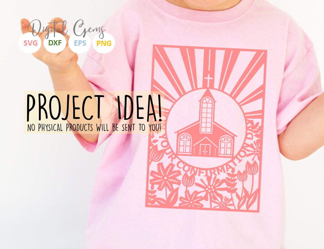 Confirmation paper cut svg / dxf / eps files and pdf / png | Etsy