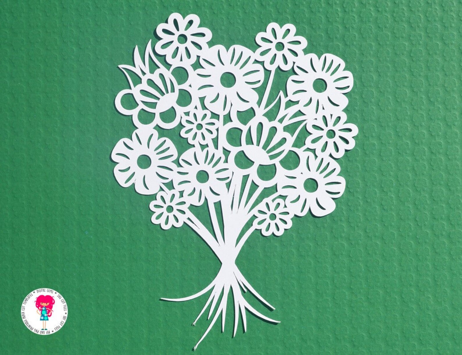 Flower Bouquet SVG / DXF / EPS Files and Pdf / Png Printable | Etsy