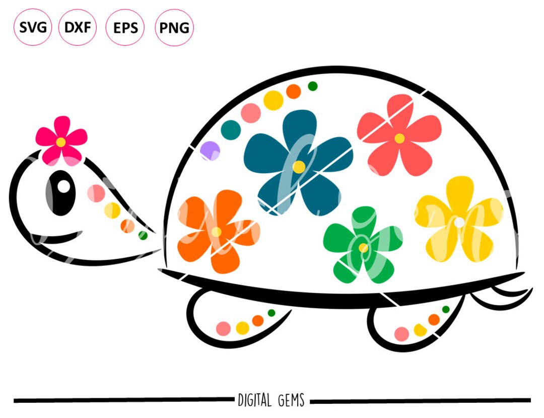 Tortoise / Turtle Svg / Dxf / Eps Files. Digital Download. Compatible ...