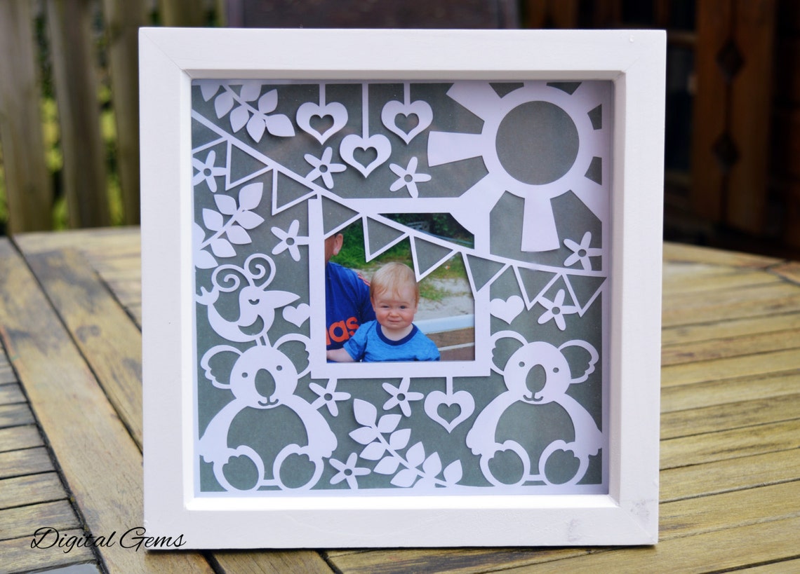 Koala Photo Frame Design. Svg / Dxf / Eps / Png Files and Pdf / Png ...