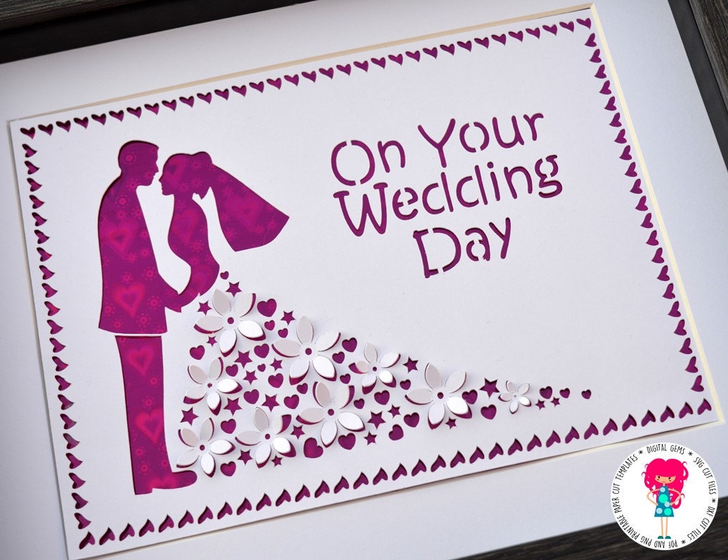 3D Wedding Svg / Dxf / Eps / Files and Pdf / Png Printable Templates ...