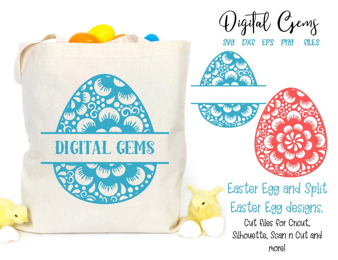 Easter Egg Svg / Dxf / Eps / Png Files. Digital Download. Compatible ...