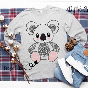 Koala Svg / Dxf / Eps / Png Files. Digital Download. Compatible With ...