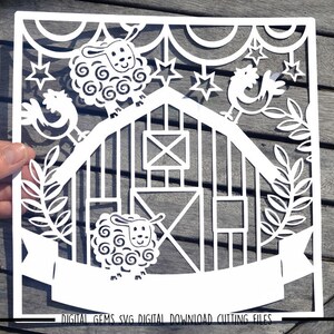 Farm Paper Cut Svg / Dxf / Eps Files and Pdf / Png Printable Templates ...