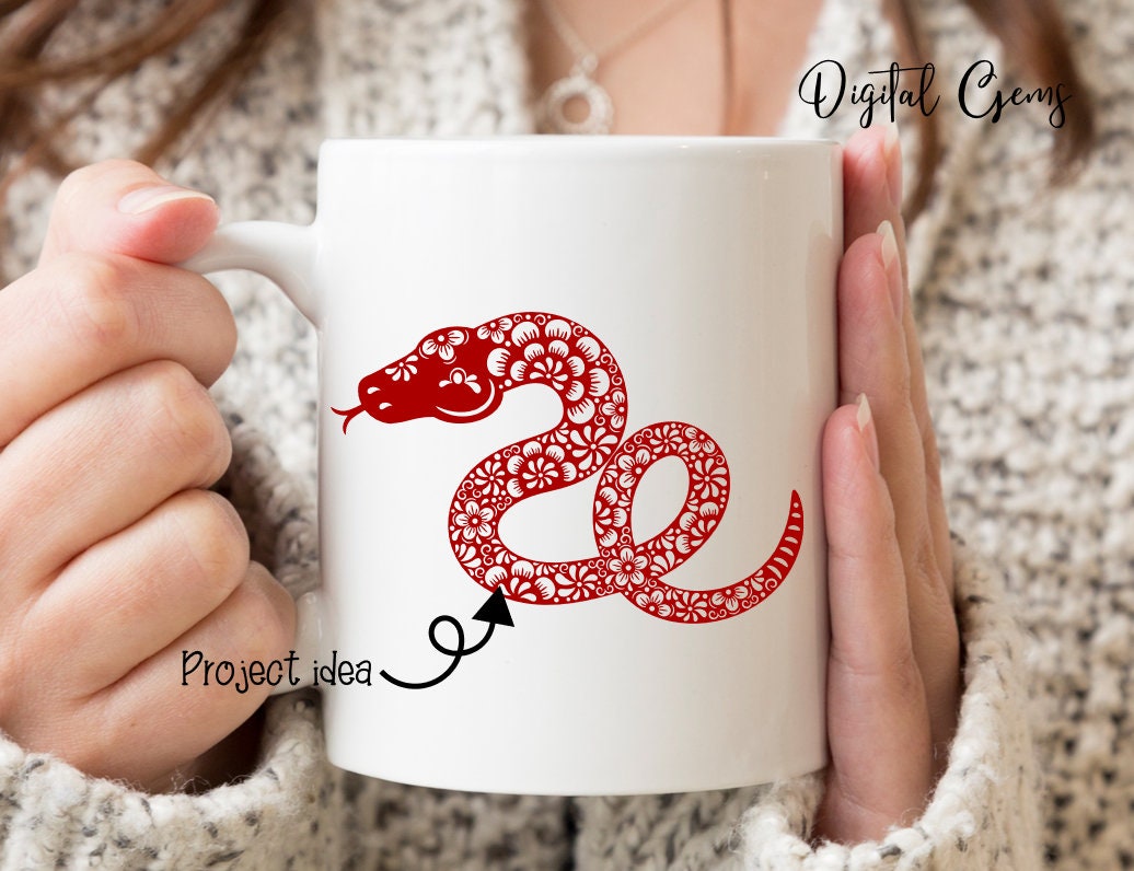 Snake, Chinese New Year, Svg / Dxf / Eps / Png Files. Digital Download ...