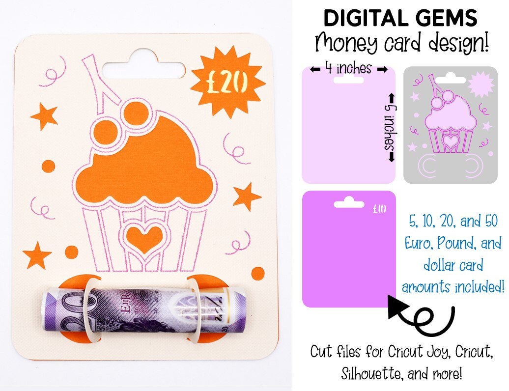 Money Card SVG Car Birthday Design. Digital Download. Works - Etsy UK