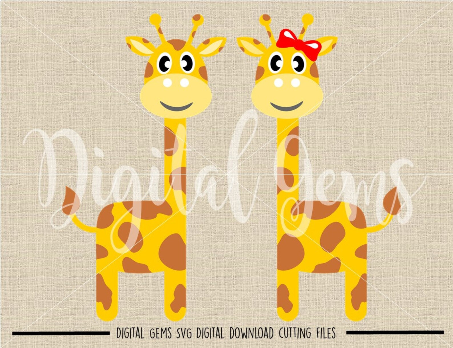 Giraffe Svg / Dxf / Eps / Png Files. Digital Download. Compatible With ...