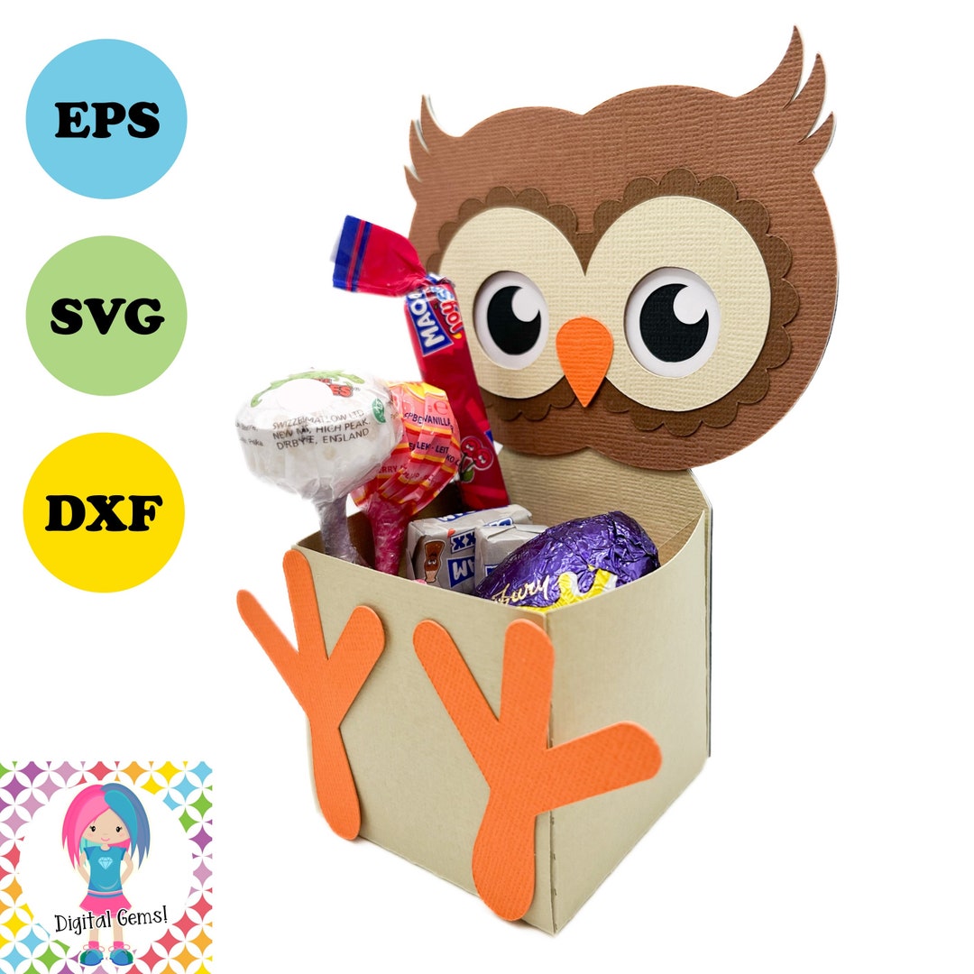 Owl Belly Box SVG: Paper Craft Template (digital Download) - Etsy Canada
