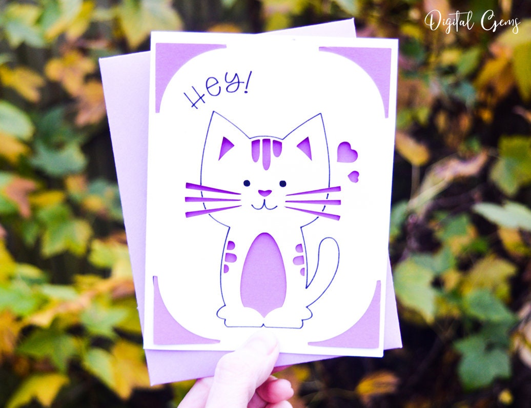 Animal Card Designs. Svg / Dxf / Eps Files. Digital Download ...