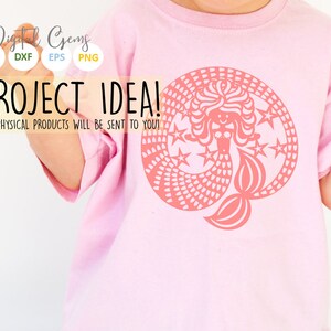 Mermaid Paper Cut Svg / Dxf / Eps Files and Pdf / Png Printable ...