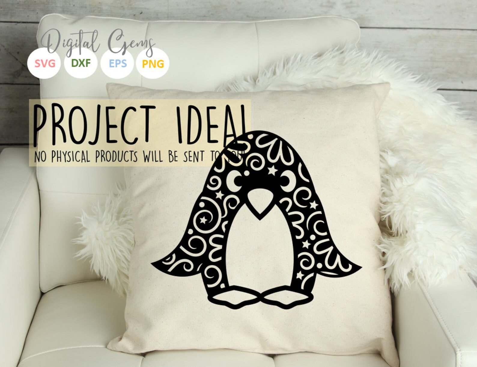 Penguin Paper Cut Svg / Dxf / Eps / Files and Pdf / Png - Etsy