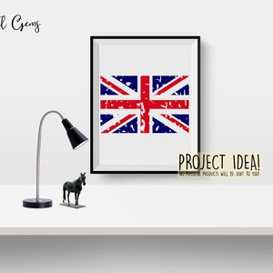 Union Jack, British Flag Svg / Dxf / Eps / Png Files. Digital Download ...