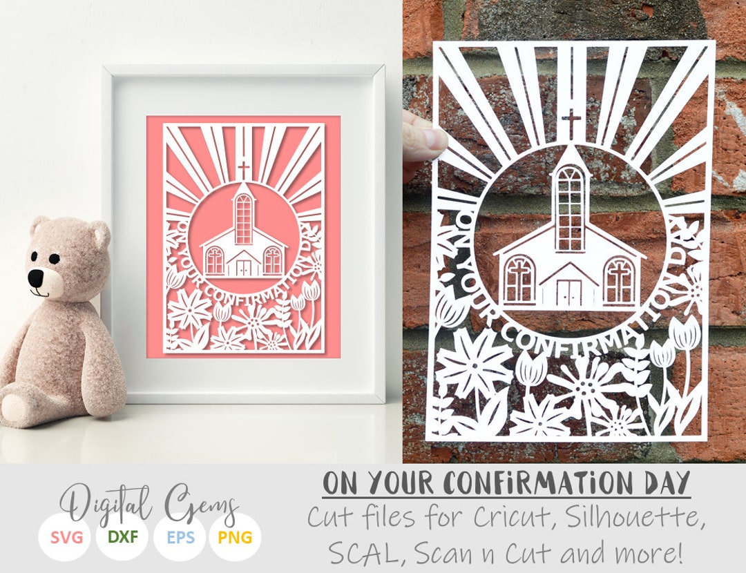Confirmation Paper Cut Svg / Dxf / Eps Files and Pdf / Png Printable ...