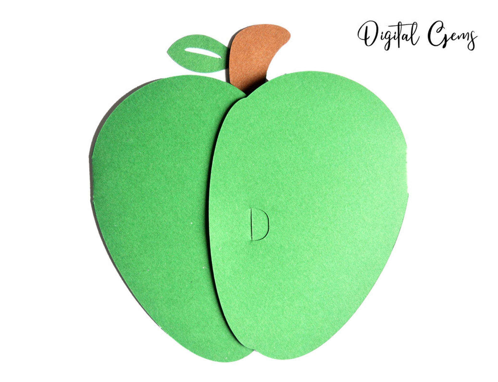 Apple Gift Card Holder Design Svg / Dxf / Eps / Png Files. Digital ...