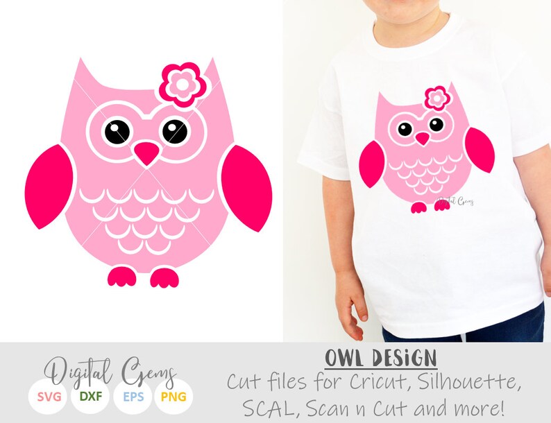 Owl Svg / Dxf / Eps / Png Files. Digital Download. Compatible With ...