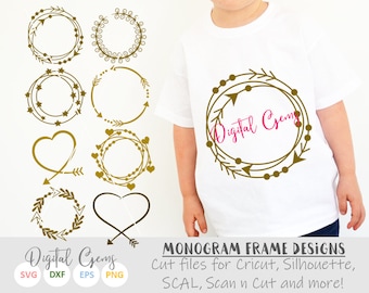 Arrow Round Frame Svg / Dxf / Eps / Png Files. Download. | Etsy