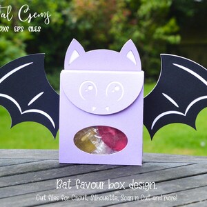 Bat, Halloween Favour Bag Design, Svg / Dxf / Eps Files. Digital ...