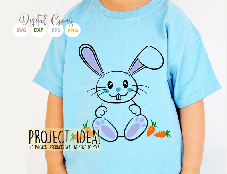 Bunny Rabbits Easter Svg / Dxf / Eps / Png Files. Download. | Etsy