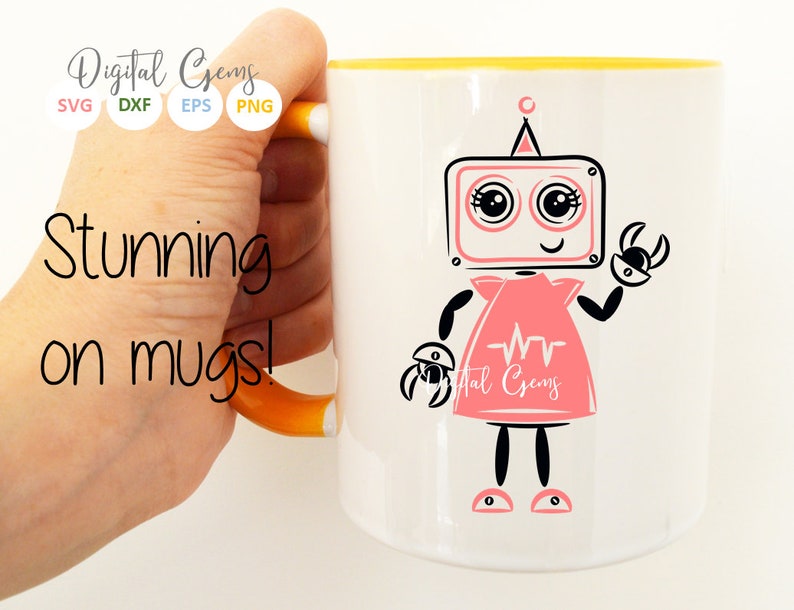 Girl Robot Svg / Dxf / Eps / Png Files. Download. Compatible With ...
