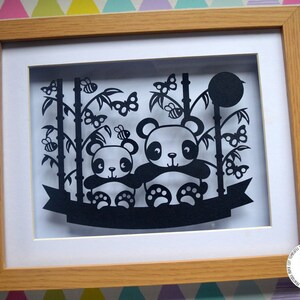 Panda Paper Cut Svg / Dxf / Eps / Files and Pdf / Png Printable ...