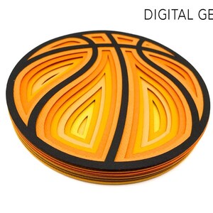 Basketball Shadow Box SVG | Digital Download. Works With Cricut Joy ...