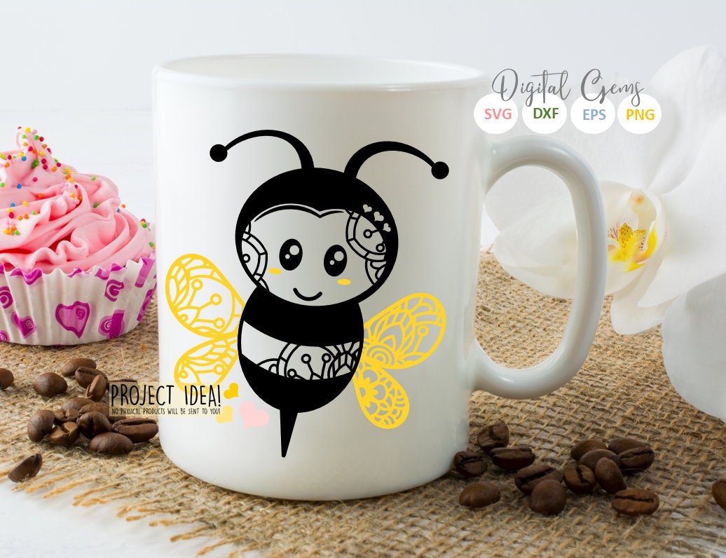 Bee Svg / Dxf / Eps / Png Files. Digital Download. Compatible | Etsy UK