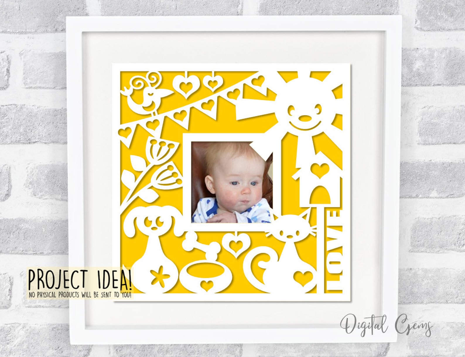 Frame Paper Cut Design Bundle. Svg / Dxf / Eps / Png Files and Pdf ...