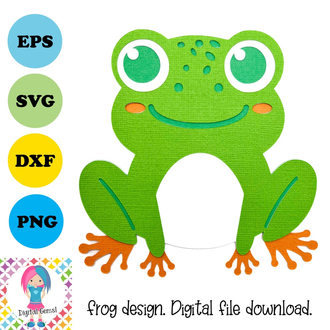 Frog SVG | Paper Craft Design. Digital Download. Works With Cricut Joy ...