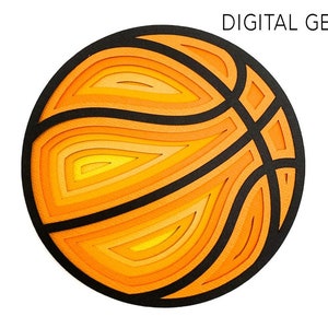 Basketball Shadow Box SVG | Digital Download. Works With Cricut Joy ...