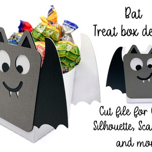 Bat Treat Box Design SVG, Instant Download. Spooky, Halloween, Box ...