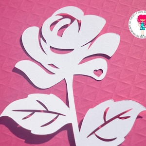 Rose Paper Cut Svg / Dxf / Eps / Files and Pdf / Png Printable ...