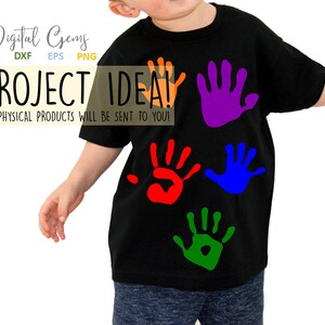 Hand Print Svg / Dxf / Eps / Png Files. Digital Download. Compatible ...