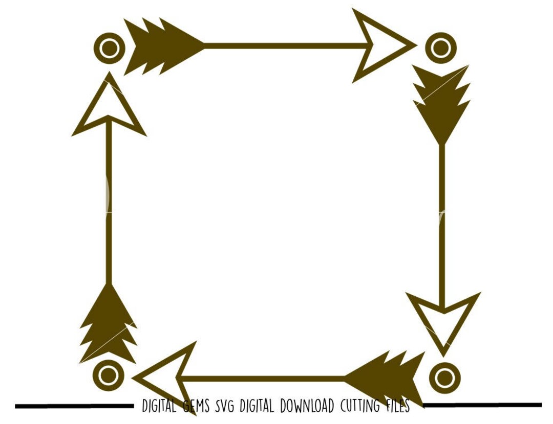 Tribal Square Svg / Dxf / Eps / Png Files. Digital Download. Compatible ...