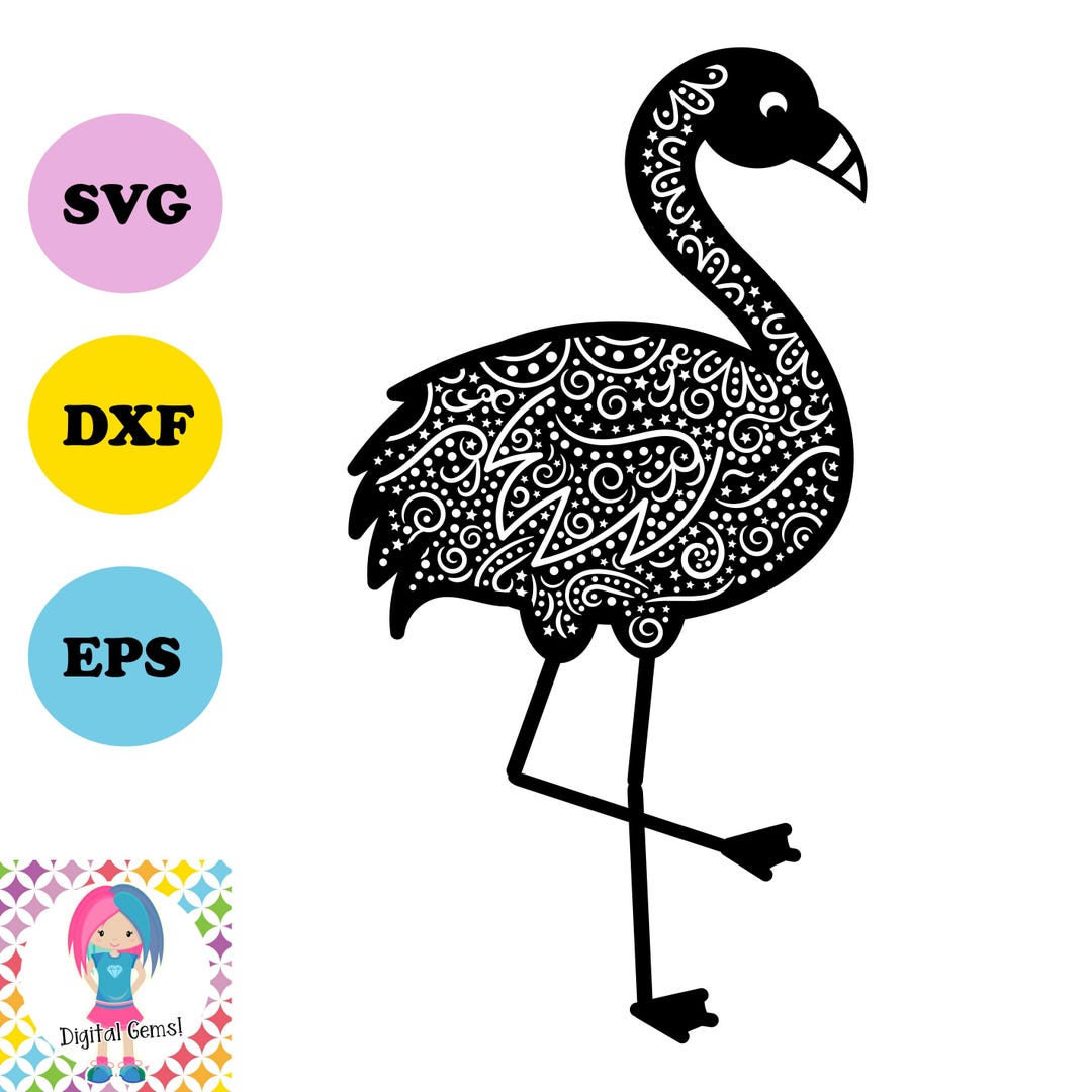 Flamingo SVG File for Vinyl & HTV | Cute Flamingo Design for Cricut and ...
